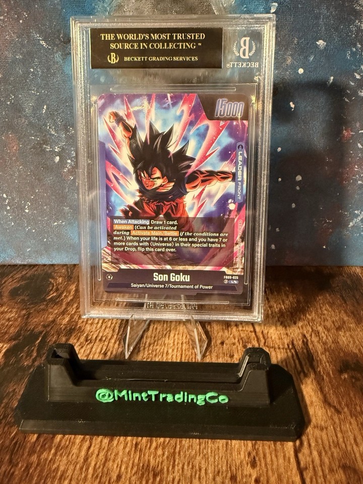Dragonball Fusion World Son Goku FB09 025 Super Alt Art Leader BGS ...