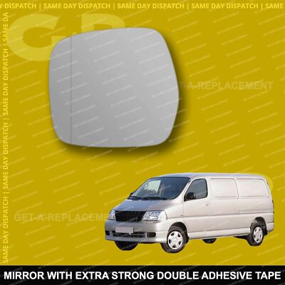 For Toyota Hiace wing mirror glass 05-12 Left Passenger side with Blind ...
