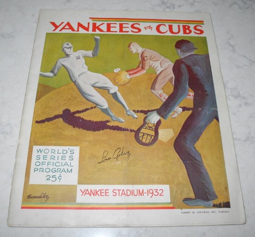 1932 NY Yankees vs Cubs World Series Baseball Program BABE RUTH CALLED SHOT JSA | eBay
