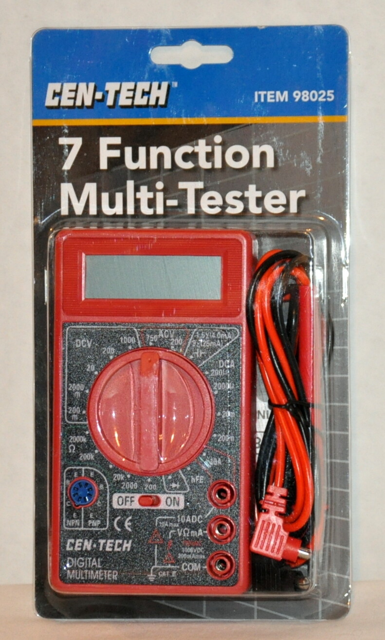 CEN-TECH - 7 Function Digital Multi-Tester Multimeter - #98025 – New | eBay