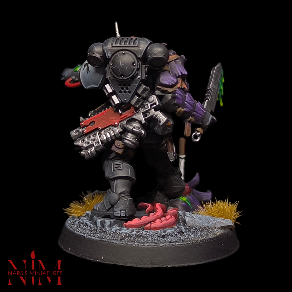 Warhammer40k painted Black Templars lieutenant in phobos armour with ...