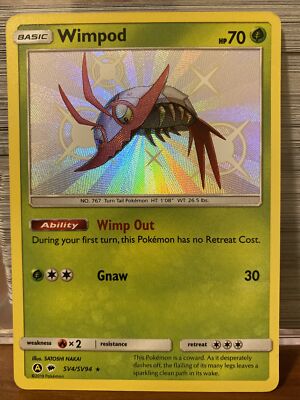 Wimpod SV4/SV94 Shiny Holo Rare Pokemon Hidden Fates NM | eBay