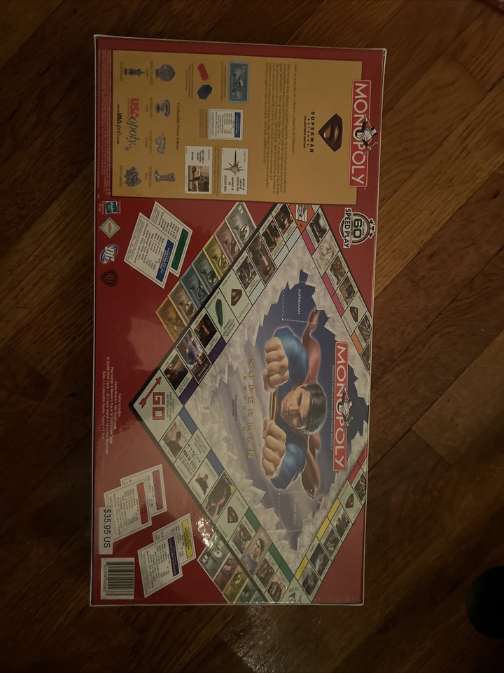 Monopoly Superman Returns Board Game - 2006 SEALED NEW - Collector's ...
