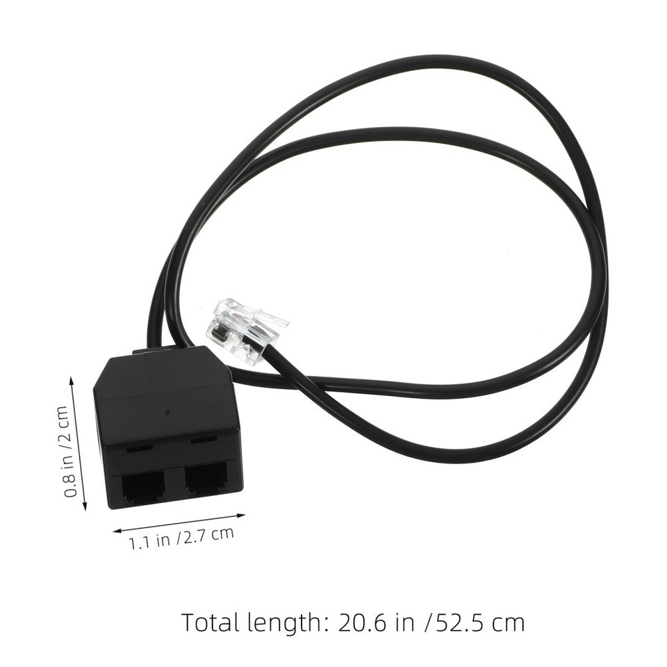 Rj9 Telephone Splitter 4P4C Detachable Lines Adapter Rj9 DIY Telephone ...