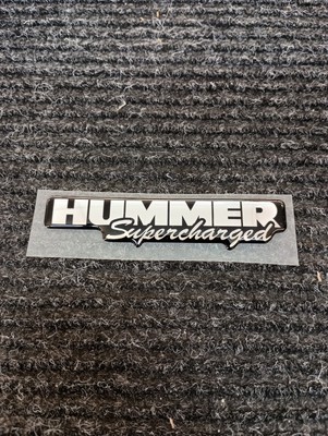 Hummer Supercharged Chrome 3D Stick On Emblem New | eBay