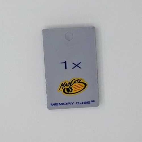 Nintendo GameCube 1X Memory Card MadCatz Memory Cube Gray #5607 | eBay
