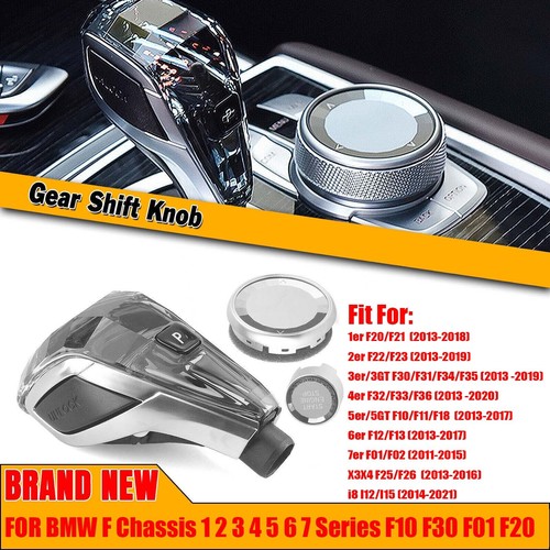 3PCS Crystal Gear Shift Knob Button Cover For BMW F30 F10 1 2 3 4 5 6 7 ...