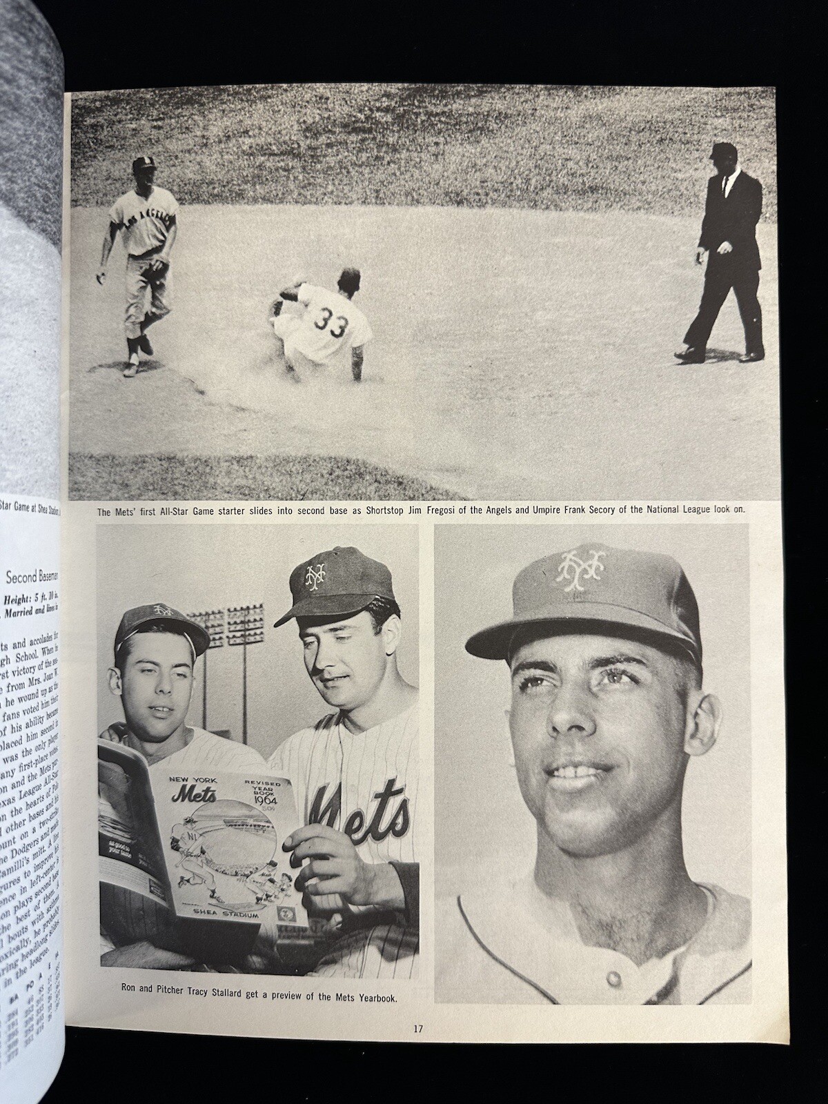 1964 New York Mets REVISED (in orange) Official Baseball Yearbook VG-EX ...