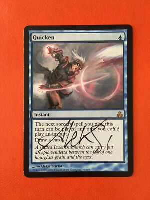 MTG - 1x Quicken - Guildpact - signed by Aleksi Briclot | eBay
