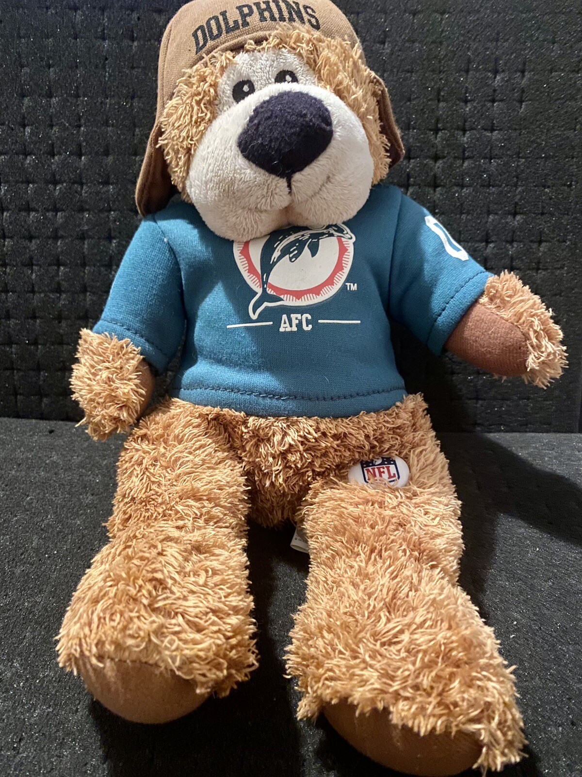 Miami Dolphins 00 Good Stuff Teddy Bear Plush 2010 Vintage Old School ...