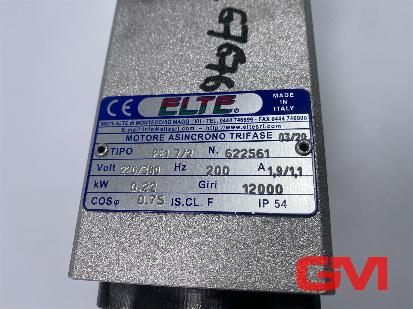 Elte Elektromotor PE1 7/2 electric motor 0,22kW 220/380V Asynchronmotor ...