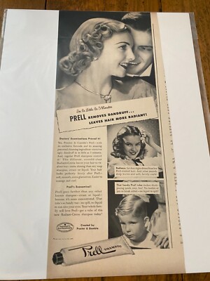 Vintage 1948 Prell Shampoo Young Couple ad | eBay