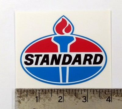 Vintage Standard Oil oval sticker decal 3.7"x3" | eBay