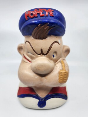 Vintage Popeye Head Bust Lamp Base Chalkware Plaster RARE | eBay