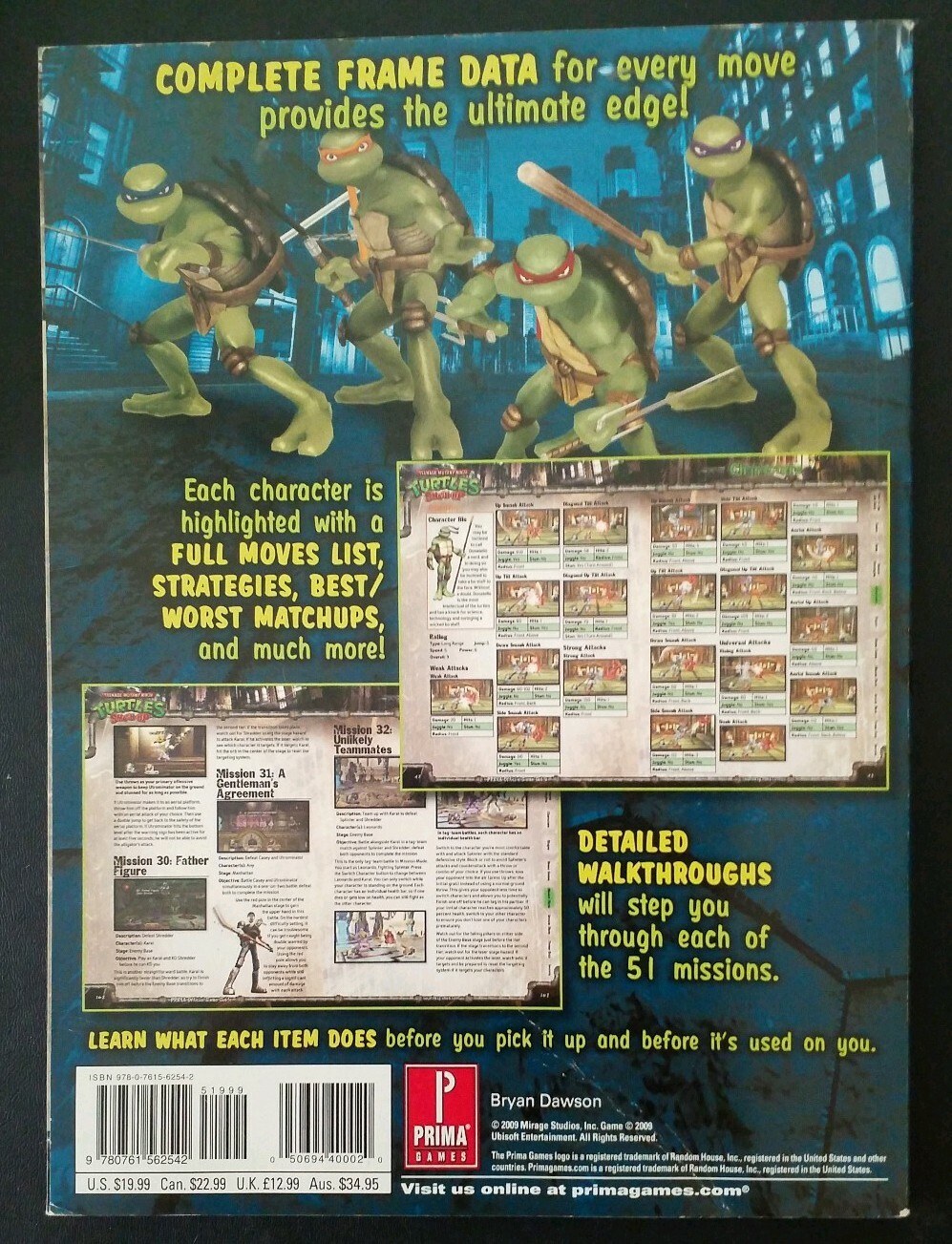 Teenage Mutant Ninja Turtles Smash-Up Strategy Guide Game Book TMNT ...