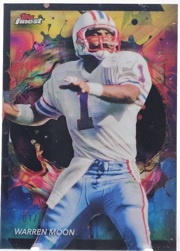 2024 Topps Finest - Rare Warren Moon #219 Oil Spill Refractor /10 for ...
