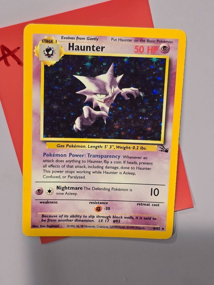 💚 Pokémon HAUNTER Fossil Holo * 6/62 * LP ** A | eBay