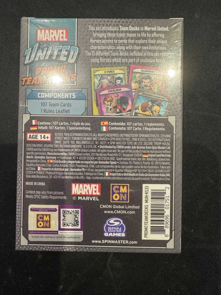 Marvel United Multiverse: Promo Team Decks - Kickstarter - CMON | eBay