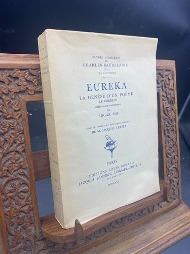Baudelaire charles: Eureka, la genèse d'un poème par Edgar Poe 1966 ...