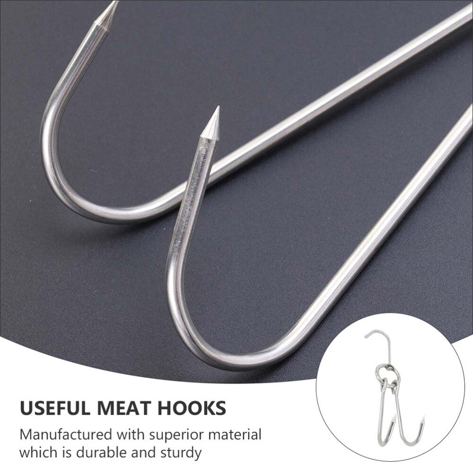 10 Pcs Butcher Shop Tool Meat Cutting Hook Roasted Duck Grill Bbq ...
