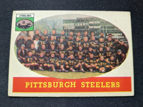 1958 Topps Football Card # 116 Pittsburgh Steelers Team (VG/EX) | eBay