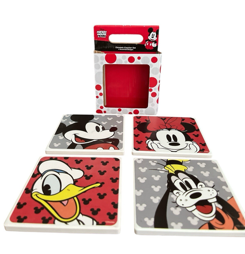 Mickey Mouse and Friends Ceramic Coasters 2016 Set Of 4 | eBay