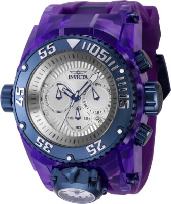 Invicta Men's Bolt Zeus Magnum Shutter Watch Chronograph Dual Time 52MM ...