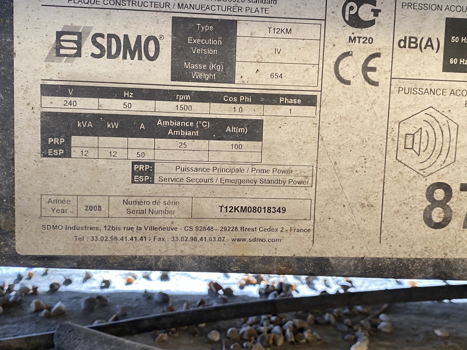 Generator. SDMO 12 KVA Standby Generator | eBay UK