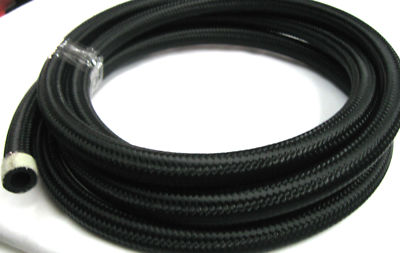 10an Black Nylon Lightweight Race Hose 30r9 ethanol e85 methanol ...