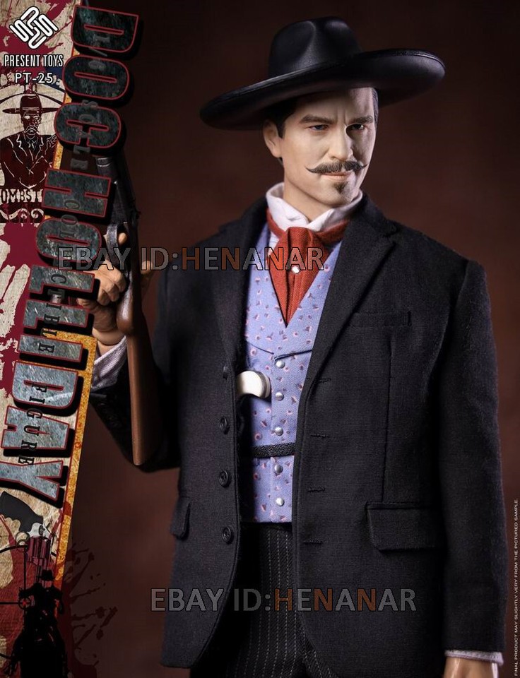 PRESENT TOYS PT-sp25 Doc Holliday 1/6 Action Figure Collectible Model ...