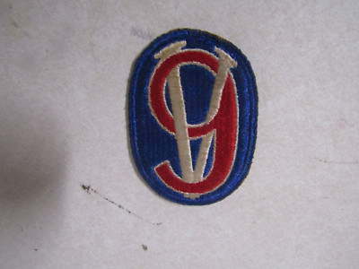 ORIGINAL MILITARY PATCH SEW ON WW2 ERA NO GLOW US ARMY 95TH INFANTRY ...