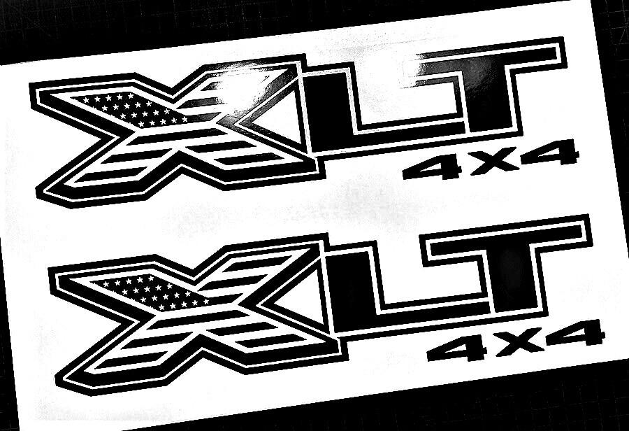 XLT 4x4 Decal Fits Bedside Ford F-150 Truck Sticker Vinyl Flag 2pcs | eBay