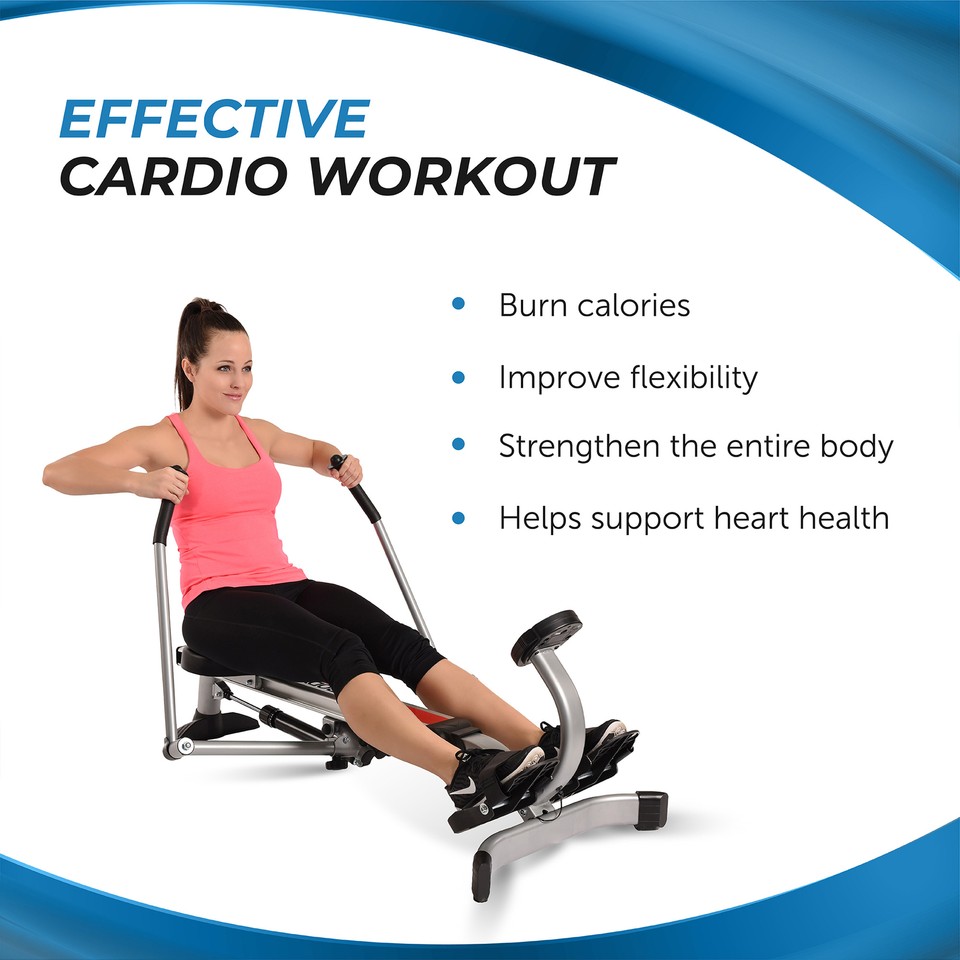 Stamina BodyTrac Glider Full Body Cardio Exercise Rower Rowing Machine ...