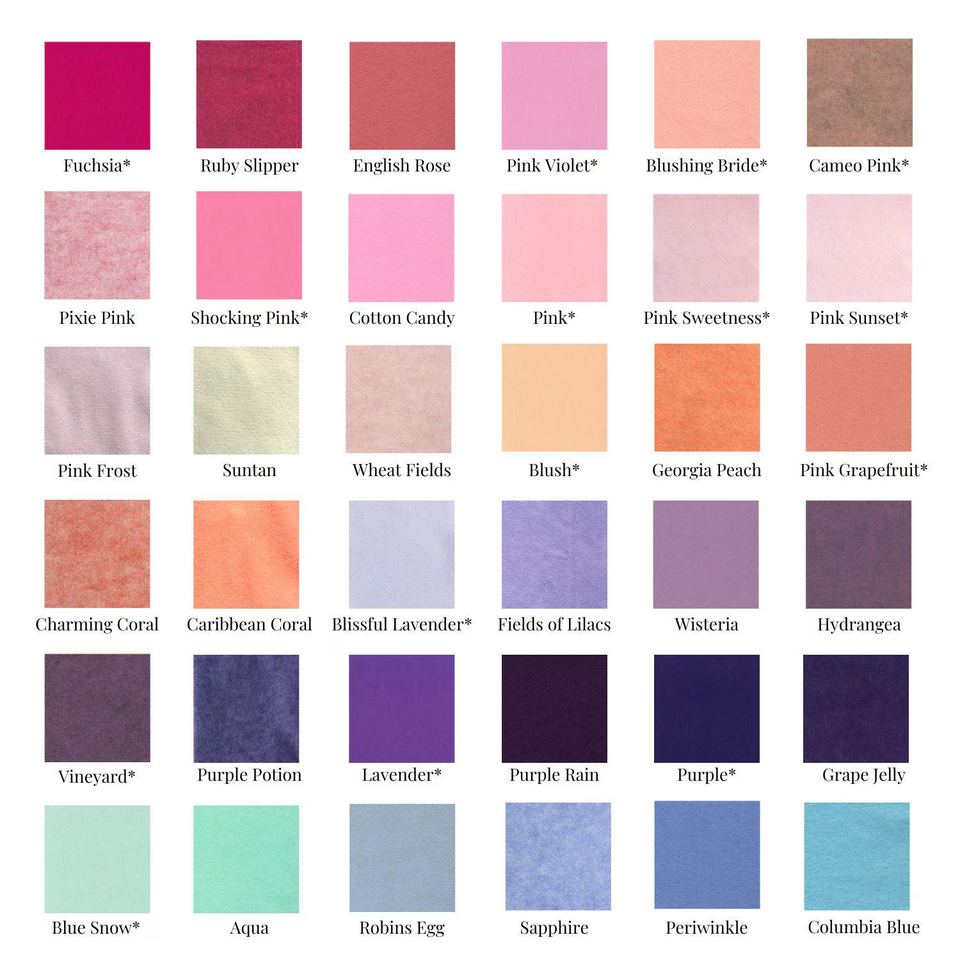 1 Yard Wool Blend Felt – 139 Colors to choose from! Merino Wool Craft ...