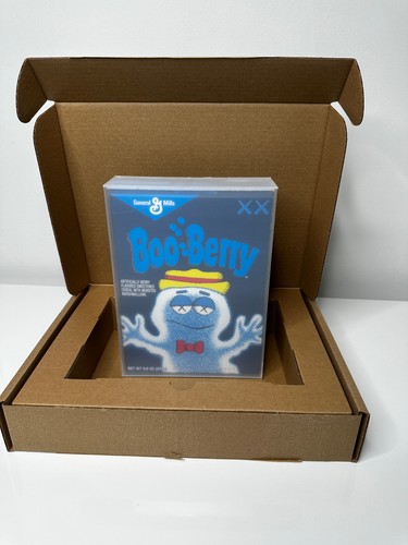 Kaws X Monsters Limited Edition Boo Berry Cereal Box With Acrhlic ...