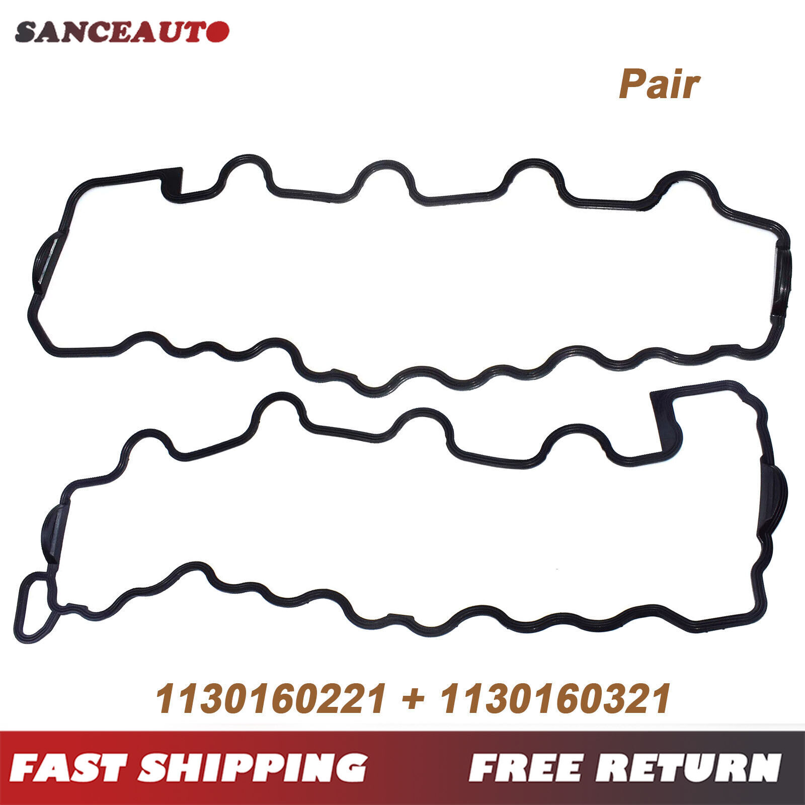 New Valve Cover Gasket Set For Mercedes 8-Cylinder Engine 1130160221 ...