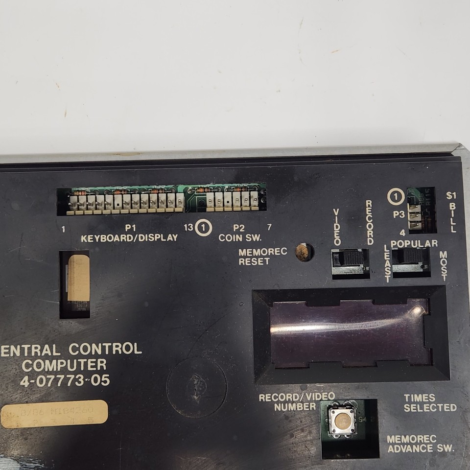 Rowe Ami 45rpm jukebox central control computer untested 4-07773-05 ...