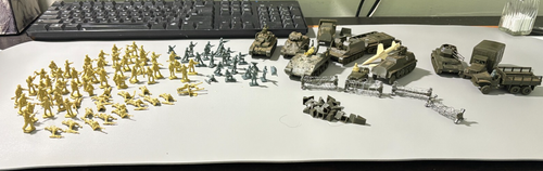 Roco HO Lot Tanks Trucks Cars Military Vehicles & Soldiers Austria DBGM ...