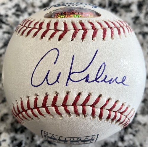 Al Kaline Auto Signed MLB Hall of Fame HOF Logo Baseball Tigers TRISTAR ...