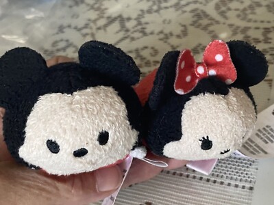 Disney Tsum Tsum stackable plush, X2 (Mickey Mouse & Minnie Mouse ...