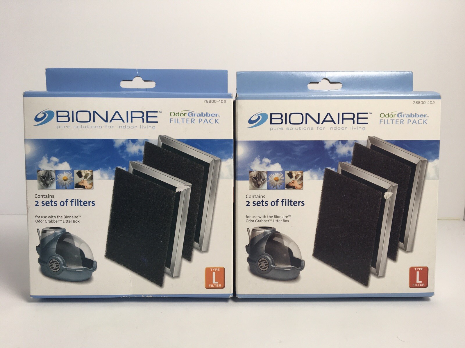 Bionaire Odor Grabber Litter Box Filter Pack of (4) L Filters | eBay