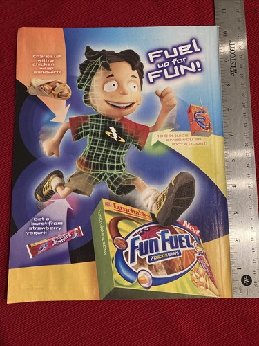 Lunchables Fun Fuel Chicken Wraps 2003 Print Ad - Great To Frame! | eBay