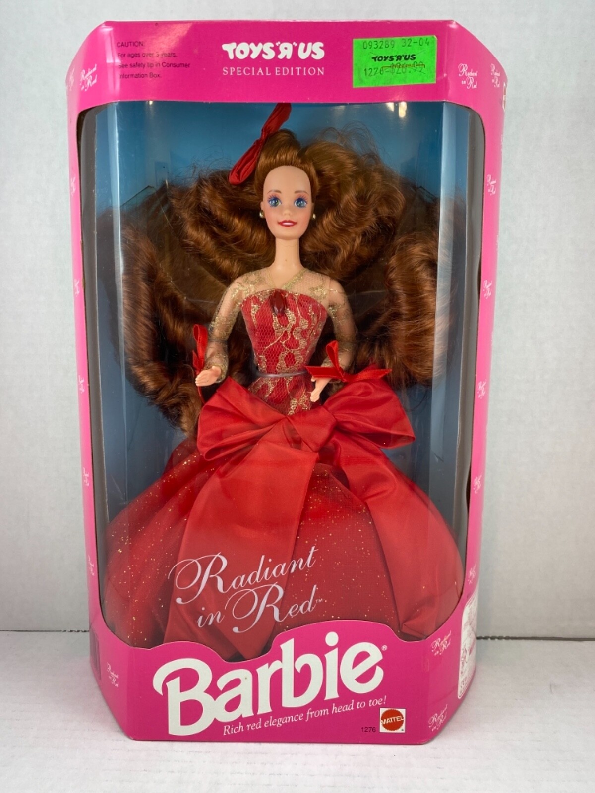 Radiant in Red Barbie 1992 NRFB Toys"R"US Special Edition Gorgeous ...