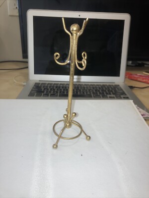 Vintage Dollhouse Furniture THREE PRONG METAL 6 " TALL Coat Rack | eBay