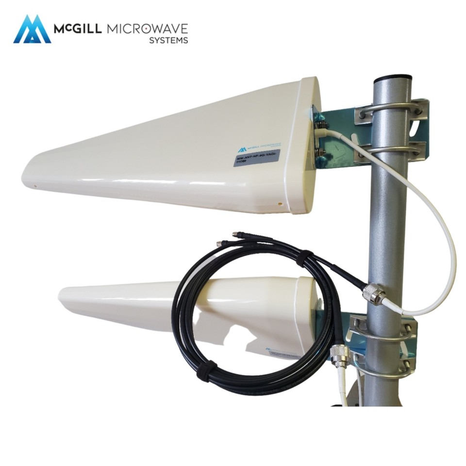 Twin 4G Yagi Antenna LPDA Directional Broadband 11dBi Gain Vertical ...