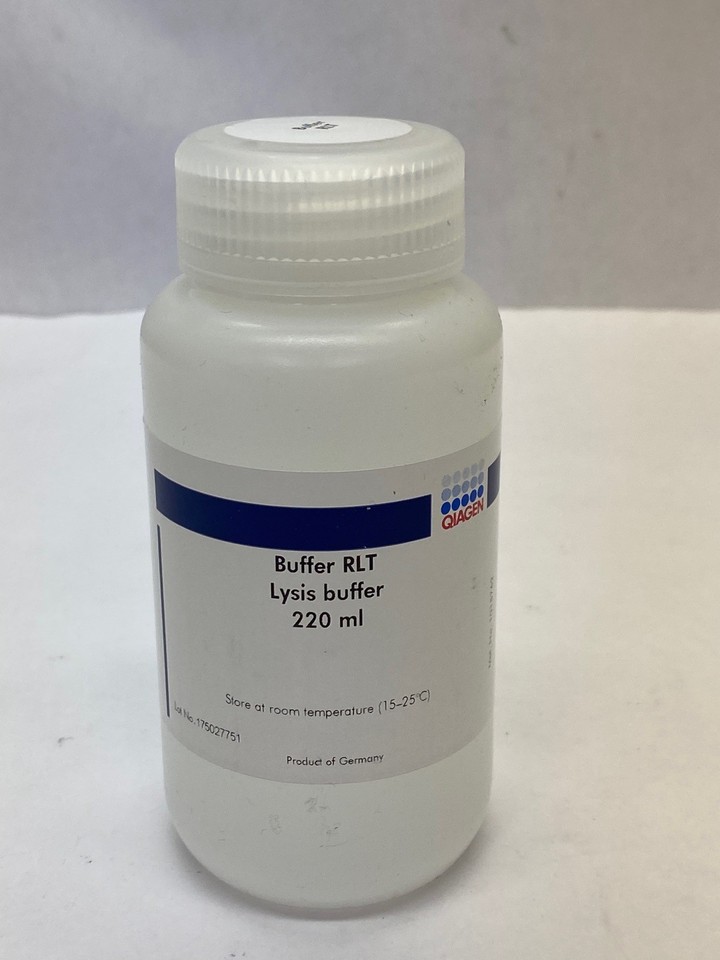 (3) QIAGEN ~650mL RW1 Wash Buffer Bottles & 220mL RLT Lysis Buffer Lot ...