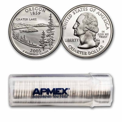 2005-S Oregon State Quarter Gem Proof 40-Coin Roll (Silver) | eBay