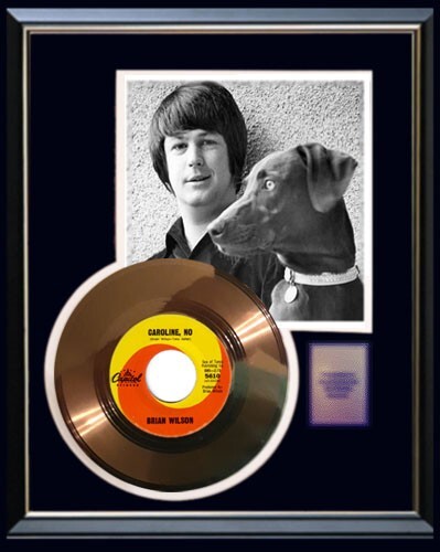 THE BEACH BOYS BRIAN WILSON CAROLINE NO RARE GOLD RECORD 45 RPM NON ...