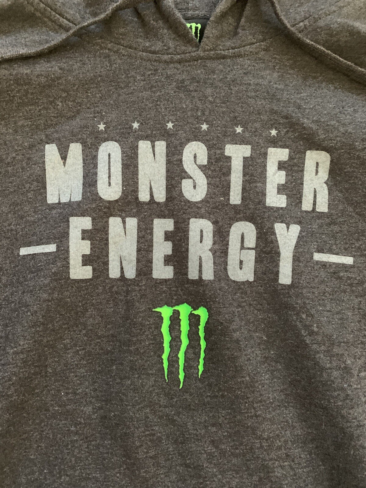 Monster Energy Drink Pullover Hoodie Men’s XL Gray - Gem