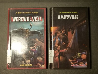 Jr Graphic Monster Ghost Stories Ex Library HC book lot WEREWOLVES ...